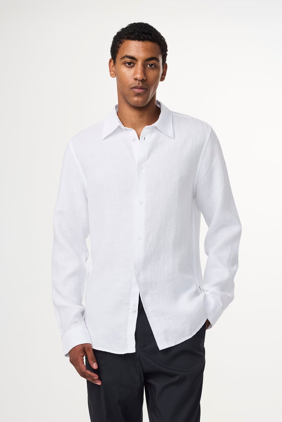 NN.07 White Linen Enzo Button Down Shirt – WITTMORE