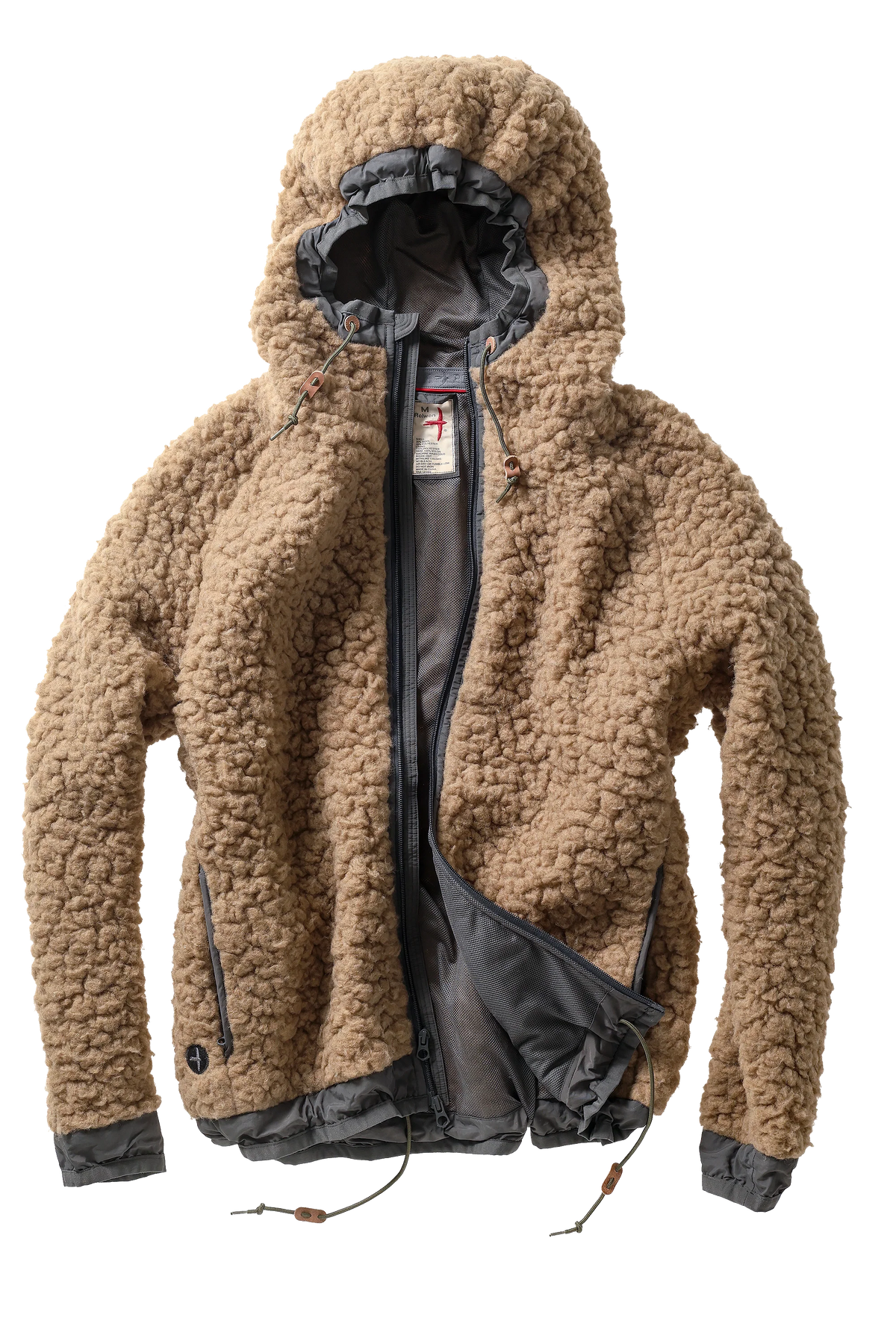 Relwen Bark Brown Abominable Hooded Jacket – WITTMORE